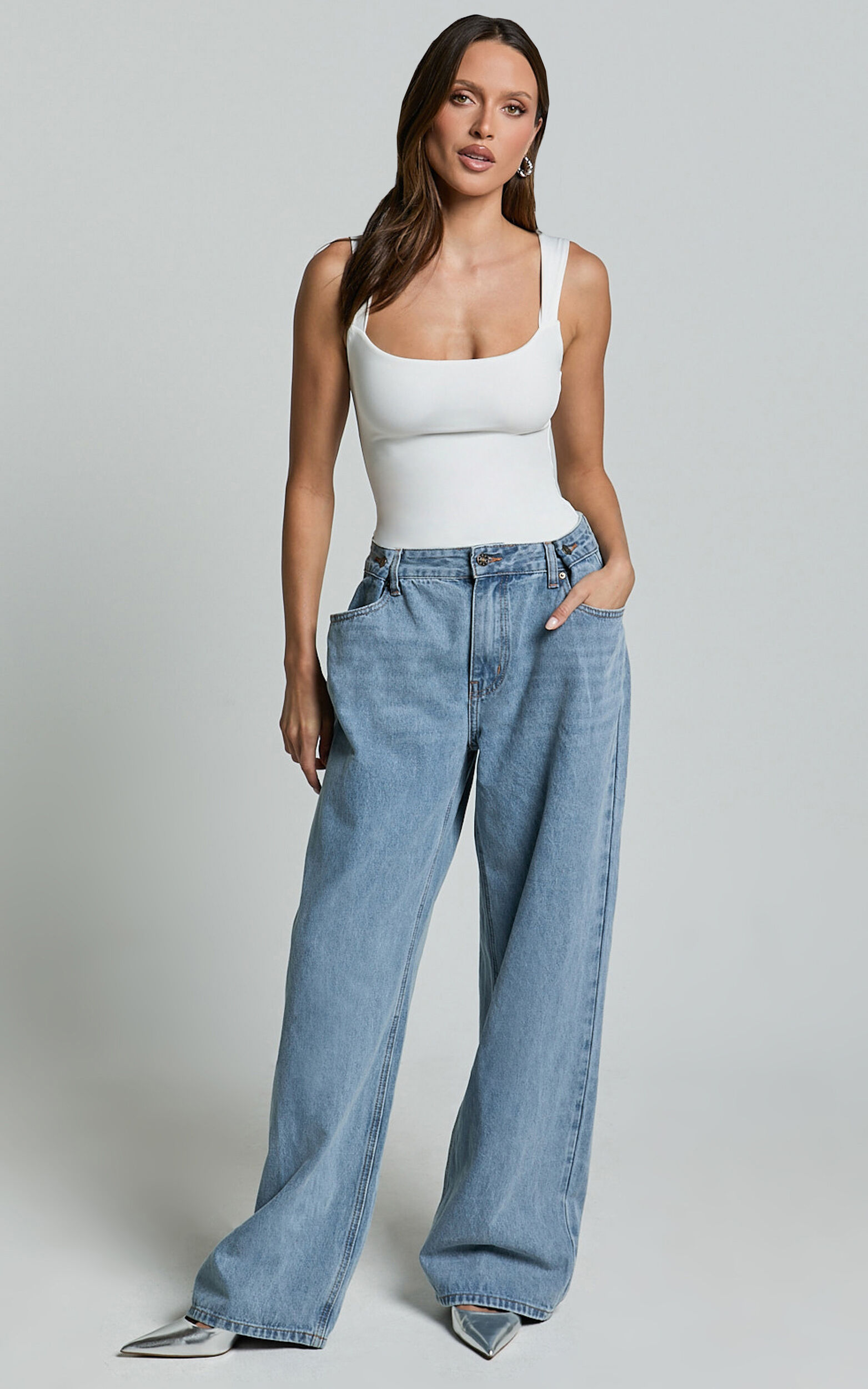 Lioness Shes All That Jeans In Washed Blue Showpo