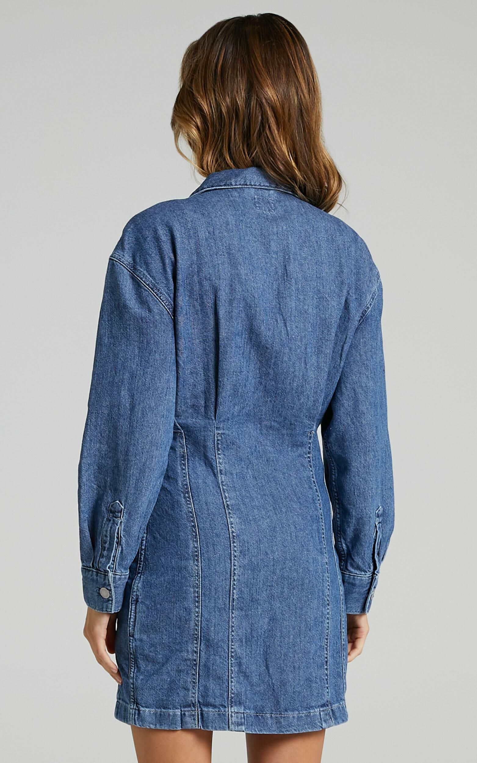 Levis Braelyn Utility Denim Dress In Whatever Showpo