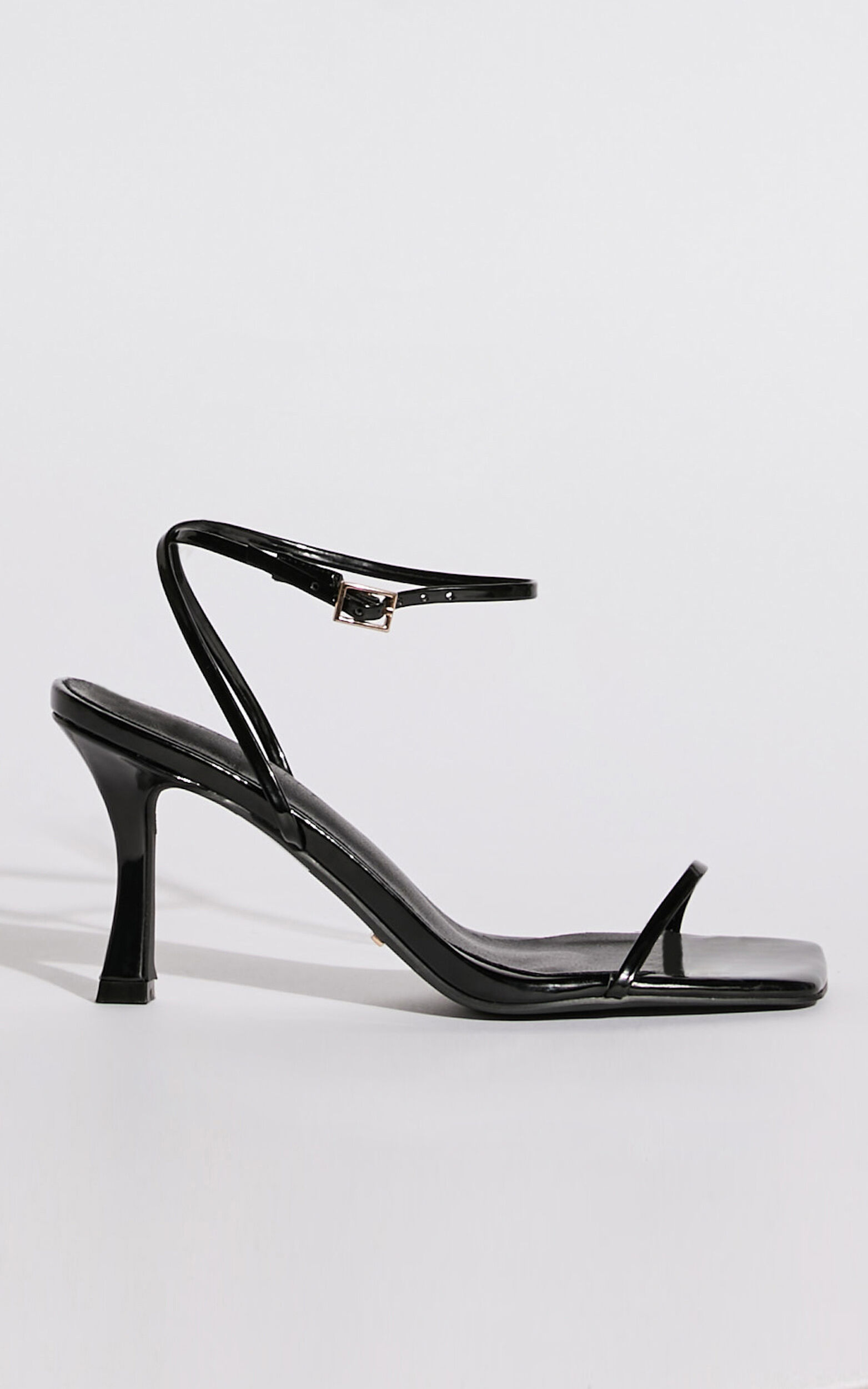 Billini Judy Heels In Black Patent Showpo
