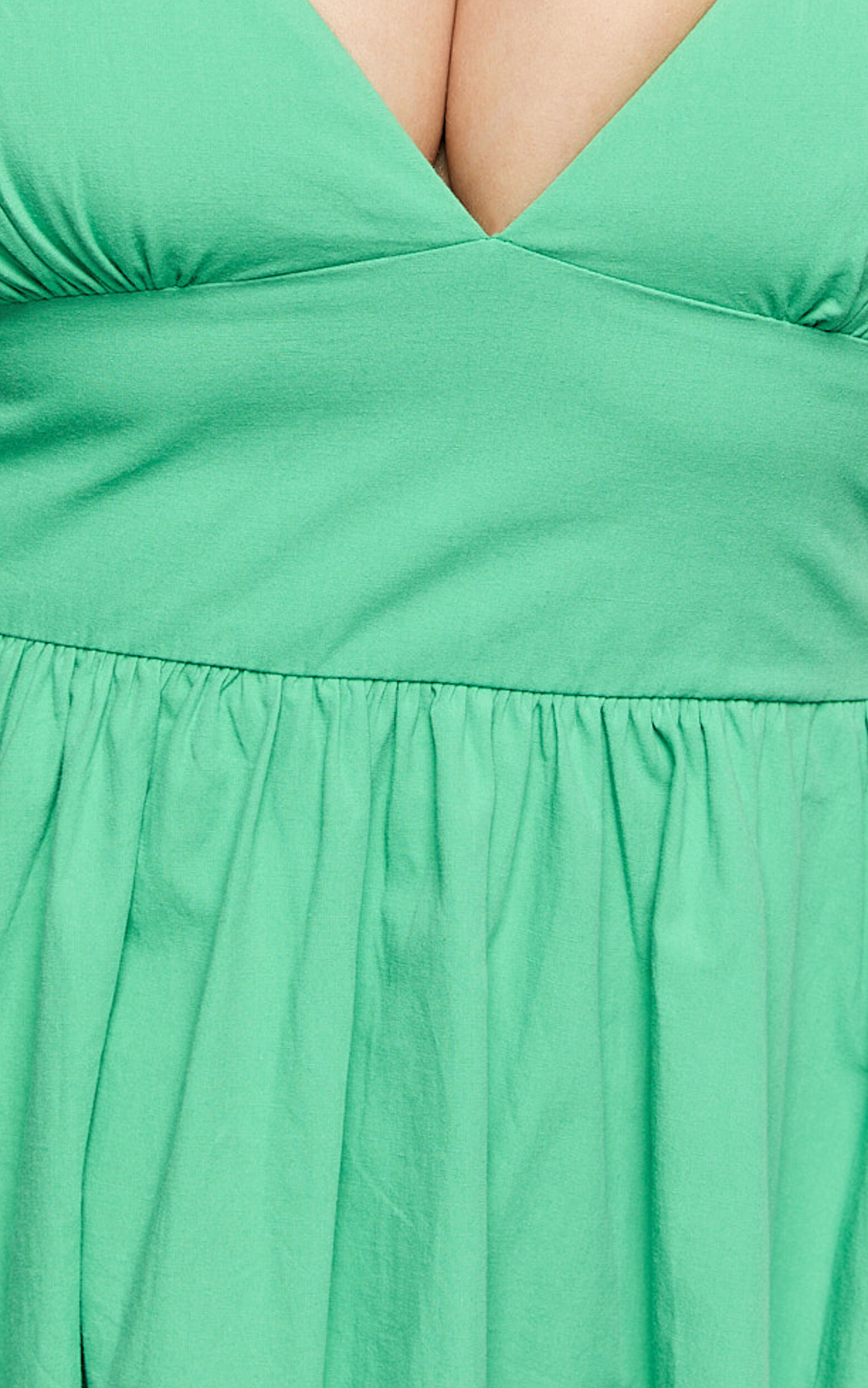 Haydie Maxi Dress V Neck Thigh Split Dress In Green Showpo Usa
