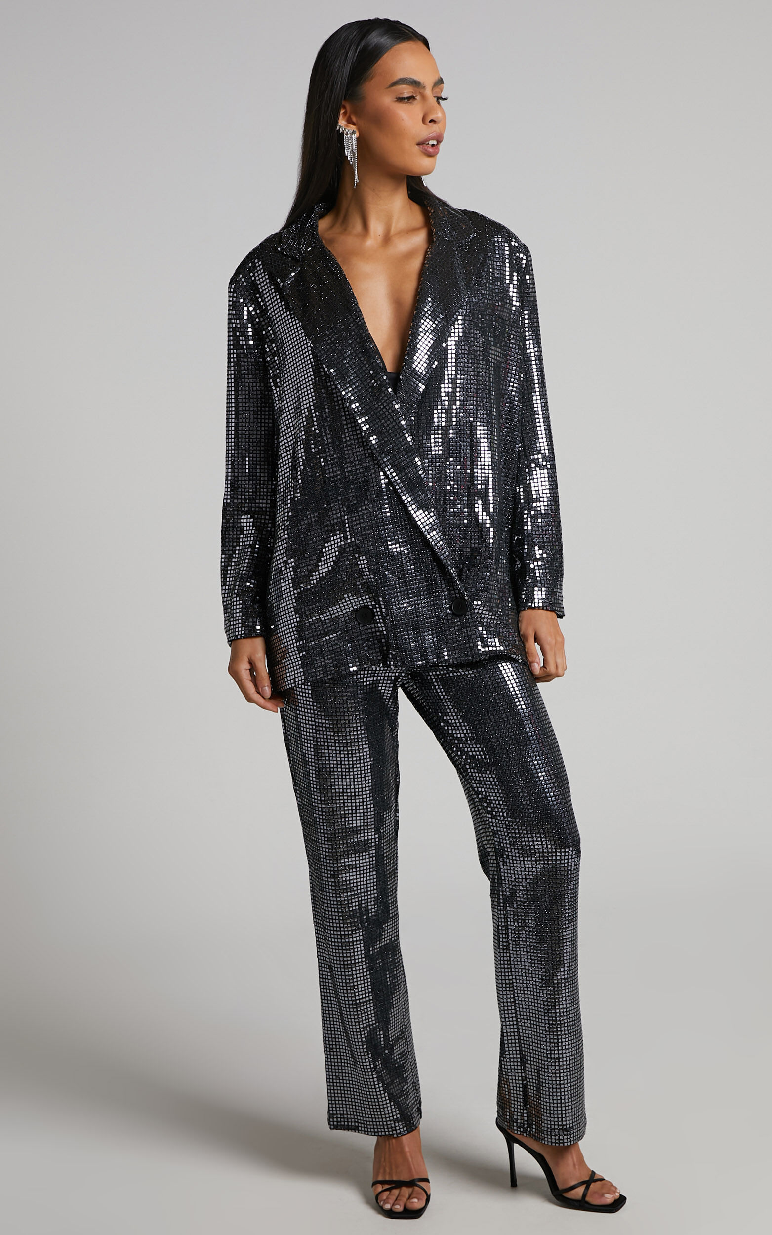 4th And Reckless Vera Trouser In Metallic Showpo Usa